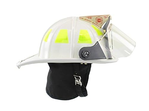 MSA 1044FDW Cairns Fire Helmet with 4" Tuffshield, Deluxe Leather ...
