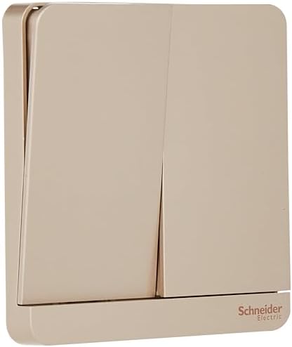 Schneider Electric E8332L1_WG AvatarOn Gold - 1-way plate switch 2 gang ...