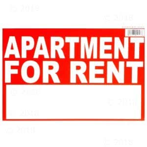 Amazon.com: 8 x 12 Apartment for Rent Sign (12 pieces) : Patio, Lawn ...