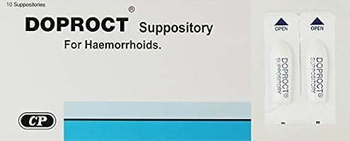 Doproct Hydrocortisone Suppositories 10 Count | Haemorrhoids (Piles ...