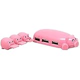 Office Chums Pig USB Hub with 3 USB TF Card Readers: Amazon.co.uk ...