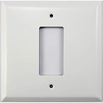Oversized Jumbo Satin Stainless Steel Two Gang Wall Plate One GFI ...