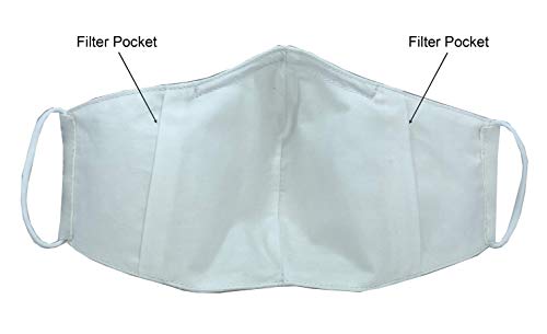 USA Cloth Face Mask Filter Pocket and Nose Wire Bridge Adult Face Mask ...