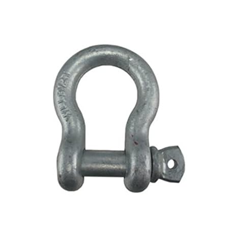 5/8" Hot Dipped Galvanized Forged Shackle (3-1/4 Ton Capacity): Pulling ...