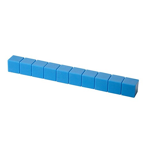 hand2mind 1610 Blocks, Blue Plastic Base Ten Blocks, Place Value ...