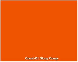 Amazon.com: Orange Glossy 12" x 10 Foot Roll of Oracal 651 Permanent ...
