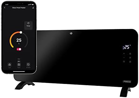 Princess Smart Panel Heater, Electric, Black, 2000 W, Smart Connected ...