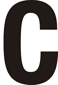 75 mm color negro helvética negrita condensada de vinilo adhesivo de ...