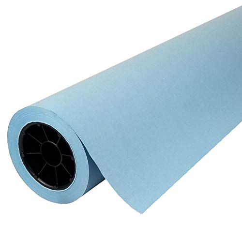 Rollo de papel Kraft de color azul claro de 91,4 x 182,9 cm, fabricado ...