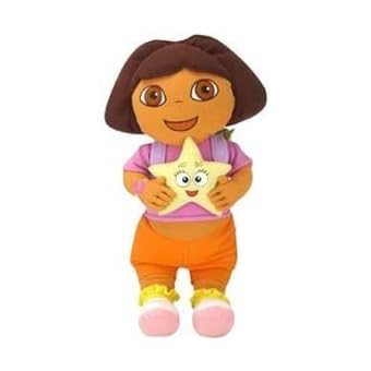 Nick Jr Dora The Explorer Cuddle Pillow - Dora Star Catcher Plush ...