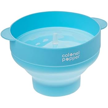 Amazon.com: Colonel Popper Microwave Popcorn Maker Air Popper Silicone ...