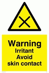 Irritant avoid skin contact - Warning Sign: Amazon.co.uk: DIY & Tools