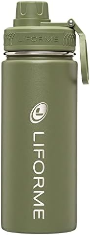 Liforme Portable Water Bottle, Leakproof Screw Top, Lightweight, Eco ...