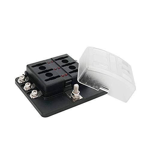 6-Way Blade Fuse Box Standard Circuit Fuse Holder Box Bolt - Want It All