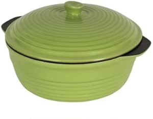 Amazon.com: Pinnacle Ceramic Non-Stick Bakeware, 3 Quart Round Baker ...