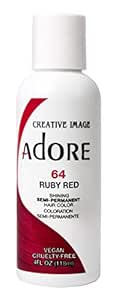 Amazon.com : Adore Semi-Permanent Haircolor #064 Ruby Red 4 Ounce ...