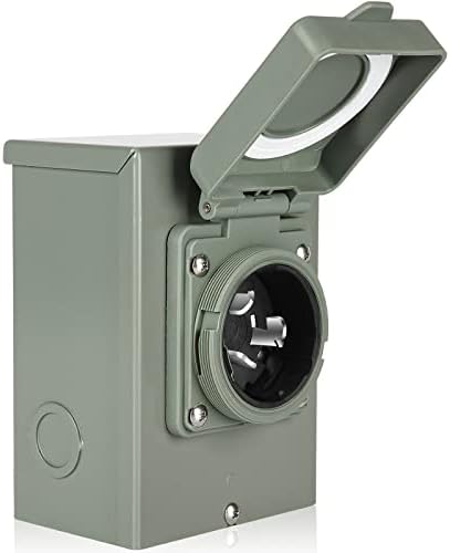 WELLUCK 50 Amp Generator Power Inlet Box, NEMA 3R Power Inlet Box, PB50 ...