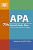 APA 7th Manual Made Easy: Full Concise Guide Simplified for Students ...