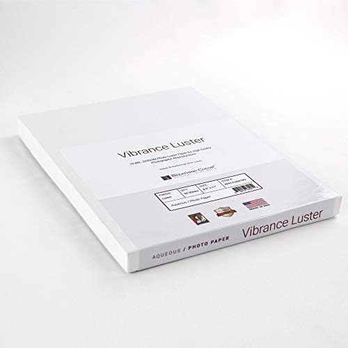 Vibrance Luster Photo Printer Paper 10 mil 255 gsm Luster Finish ...