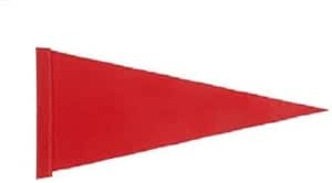 Amazon.com: 6 ft. ATV Solid Red Pennant Safety Flag with 5/16 White ...