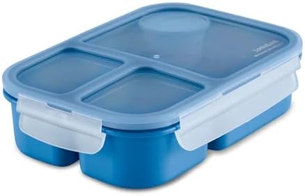سعر Lock & Lock divided lunch box 1.5L Blue HPL782B فى مصر | بواسطة ...