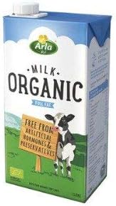 Arla, Full Fat Organic Milk, Multi-Purpose Uses Milk, Rich in Vitamins ...