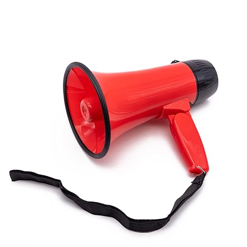 BEMLDY Portable Megaphone Bullhorn 20 Watt Power with Built-in Siren ...
