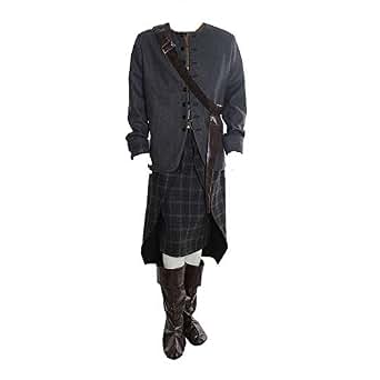 Amazon.com: Fortunehouse Men's Scottish Highland Dress Outfit Jamie ...