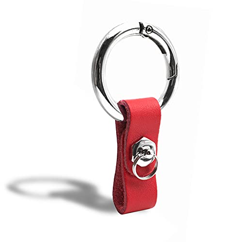 Circle Carabiner Keychain Clip Quick-Release Spring Ring & Anti-lost ...