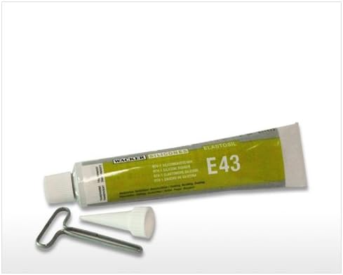 Wacker Elastosil E43 RTV-1 Adhesivo de silicona, caucho de silicona transparente, 90 ml: Amazon ...