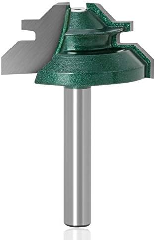 Yakamoz 1/4 Inch Shank 45 Degree Lock Miter Router Bit Corner Joint ...