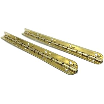 Small Piano Hinge Brass Plated 102mm x 17mm - Cabinet And Furniture ...