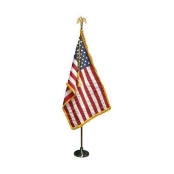 Amazon.com : Valley Forge 3x5 FT Indoor US American Flag Parade Set 7ft ...