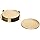 IKEA Glattis Coasters Set of 6 Coasters with Holder – Gold/Brass – 8.5 ...