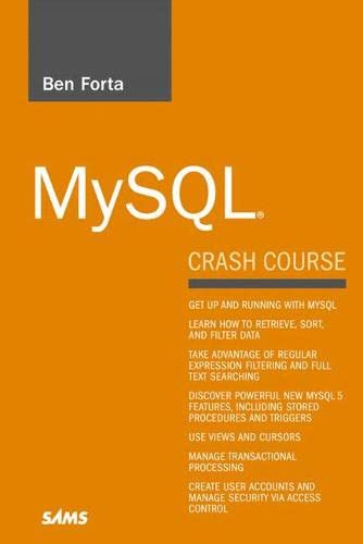 MySQL Crash Course: 0752063327128: Computer Science Books @ Amazon.com