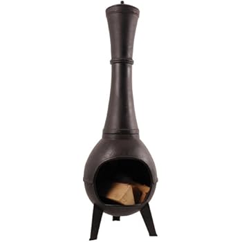 Amazon.com : Esschert Design Medium Terra Heater : Chiminea : Garden ...