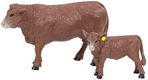 Big Country Toys Red Angus Cow & Calf - 1:20 Scale - Hand Painted ...