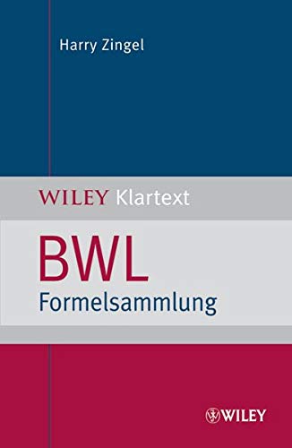 BWL Formelsammlung (German Edition): 9783527502165: Amazon.com: Books