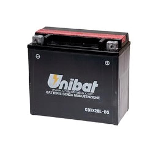 Unibat Maintenance-Free Battery with Acid CBTX20L-BS for Harley ...
