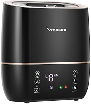 VIVOSUN 2-in-1 Warm and Cool Mist Humidifier, 5L Indoor Ultrasonic Air ...