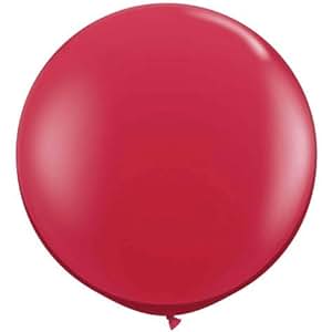 Amazon.com: 36 Inch Ruby Red Jumbo Latex Balloons: Toys & Games