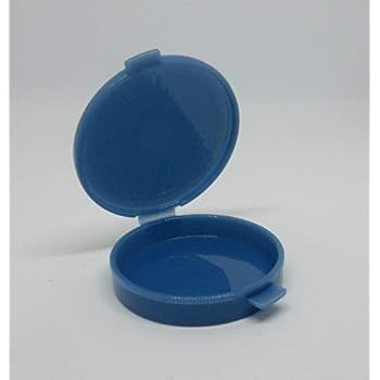 Amazon.com : Tupperware Mini Clamshell Pill Keeper Round Pocket ...