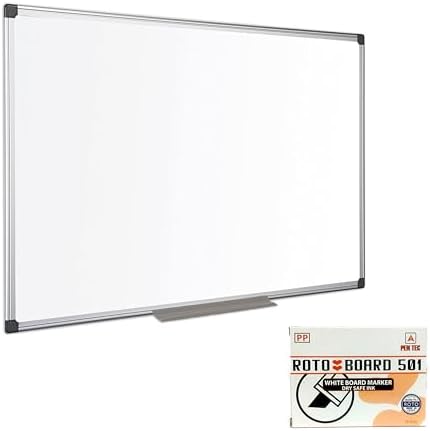 سعر 240x120 Metal Frame Magnetic Whiteboard +1Pack Of Roto 501 ...