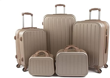 Limra Luggage Trolley Bags Set Of 5 Pcs 28 Inch Inch Gold LMA-1078 ...