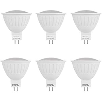 MR16 Led Dimmable, GU5.3 Led 5000K Daylight White, 5W Replace MR16 50W ...
