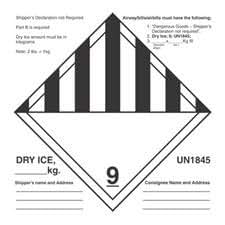 Amazon.com: 6" x 6" Dry Ice UN1845 Labels (500 per Roll): Office Products