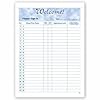 ABC Self Adhesive Patient Sign-in Sheet, 8 1/2" x 11 5/8", Blue, Peel ...