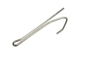 DEEP PINCH PLEAT END RUFFLETTE CURTAIN HOOK LONG NECK DP41LN ( pack of ...