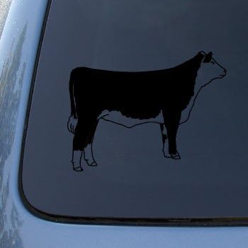 Amazon.com: COW HEREFORD SILHOUETTE - Vinyl Car Decal Sticker #1502 ...
