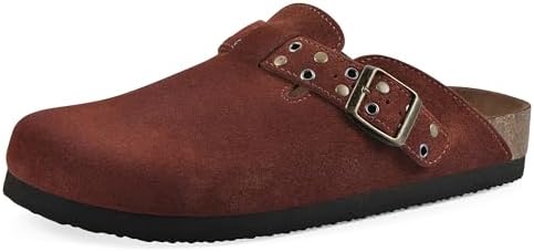 WHITE MOUNTAIN Benben Comfort-Molded Footbed Clog, Rust Suede, 6 price ...